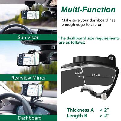 Car Phone Holder Stand Universal Dashboard Car Clip Mount GP