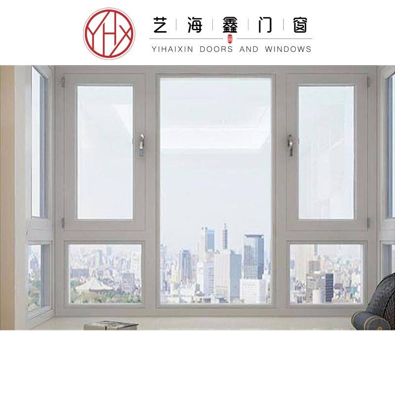 欧盟认证 CE海螺型材塑钢门窗PVC平开窗玻璃窗户隔音隔热外贸工程