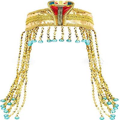 Egyptian Cobra Beaded Headband, Halloween Costume Accessory