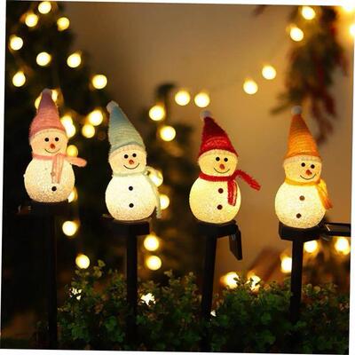 圣诞Christmas lights Snowman Solar Landscape Light Lawn lamp