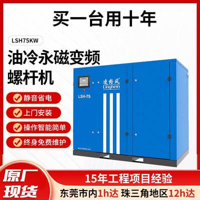凌格风LSH75KW油冷永磁变频空压机螺杆式变频空压机厂家