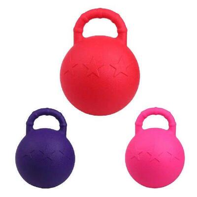 28cm Equine Sports Rubber Scented Horse Play Toy with Handle