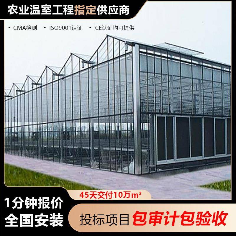 农业工程温室大棚智能水果种植花卉展览连栋观光热镀锌骨架管定做