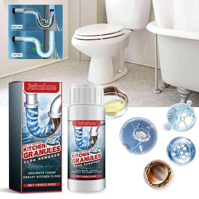 Jakehoe Drain Clog Remover Powder - Dissolves and Prevents C