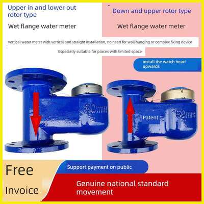 上下垂直法兰水表2英寸Dn50垂直水表3英寸4英寸150上下垂直水表