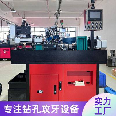 东莞厂家全自动攻牙机攻丝打孔机数控钻攻一体机多轴钻孔机精度