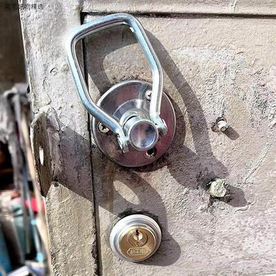 老式防盗门锁申士牌9472锁芯栅栏门大门锁丰收利用申翔纯铜双钥匙