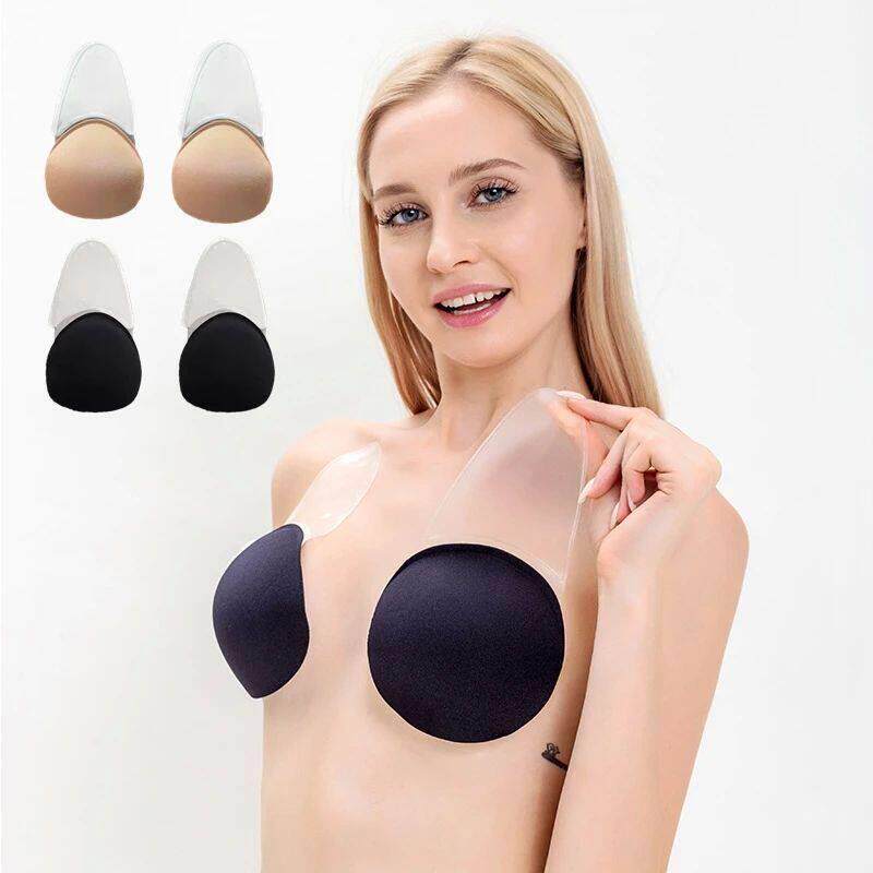 Women Push Up Bras Self Adhesive Silicone Strapless Invisibl