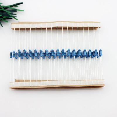 金属膜电阻1/4W 1%30R47R100R150R200R300470R常用直插色环电阻器