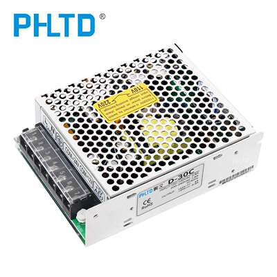 鹏汉开关电源双组输出电压D-30C直流12V1A24V0.5A变压器两路电压