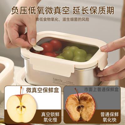 跨境便当盒饭盒餐盒学生上班族带饭微波炉加热不锈钢午餐lunchbox
