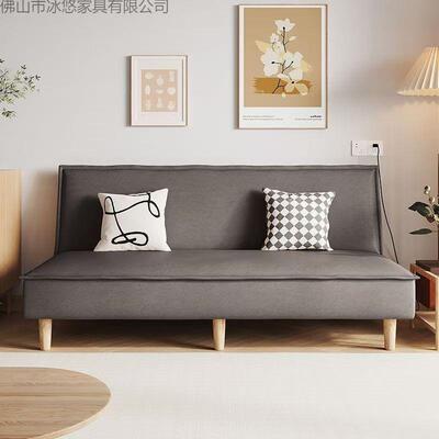 拆洗多功能折叠猫抓布艺发沙可床公寓出租房小户沙型发网红Y2KpRC