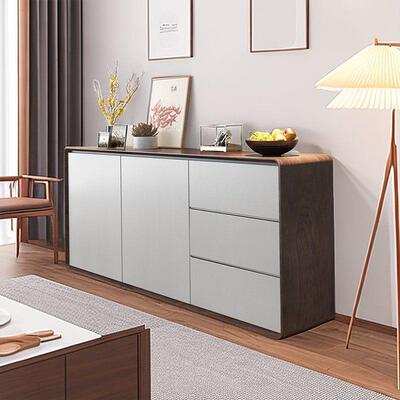 餐边边柜量实木客厅斗柜一物体式靠墙玄关柜EUJ大容多层储柜角柜