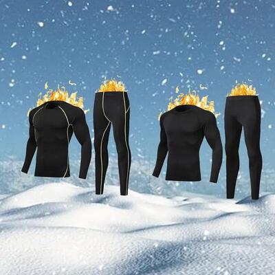 E 35547 Compression Long Sleeve Fleece Fitness Set 加绒紧身