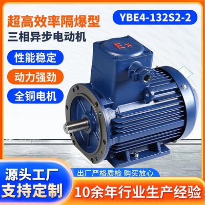 江苏大中电机YBE4-132S2-2超高效率隔爆型三相异步电动机