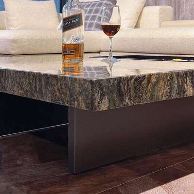 墅铂几金钻奢石大理石别子茶客厅意式盒极简现代简约轻奢茶几-305