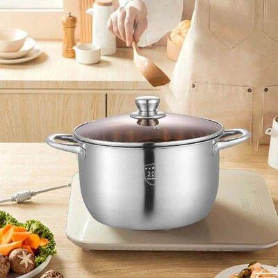 Stainless Steel Stockpot Pasta Pot Non Stick Soup Pot for0