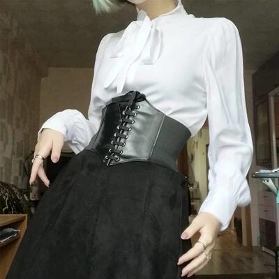 Fashion Corset Wide Belts Pu Leather Slimming Body Waistband