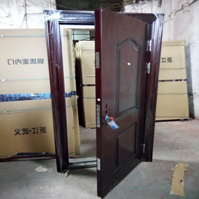 防盗门钢质定制智能加高甲级农村隔音大门子母别墅简约进户工程