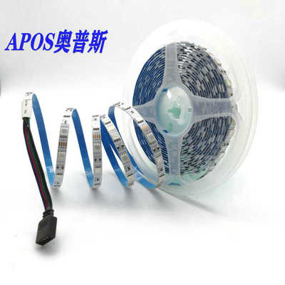 5050软灯条12V窄板6mm宽RGB七彩变色灯带  汽车缝隙氛围灯led灯条