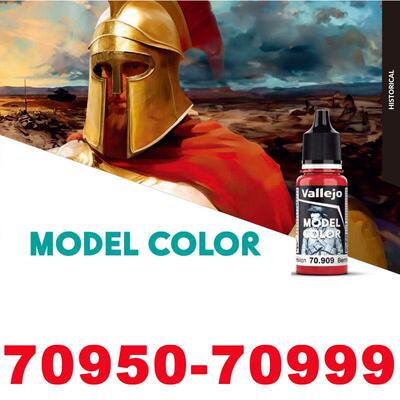 vallejo西班牙AV70950-70999环保水性漆基础色系列模型上色颜料