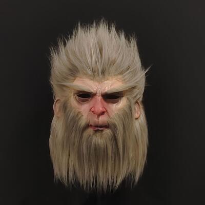 Halloween Monkey King Latex Mask Costume Prop
