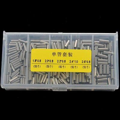 250Pcs/Set Single Barrel Crimping Sleeve Fishing Line Wire