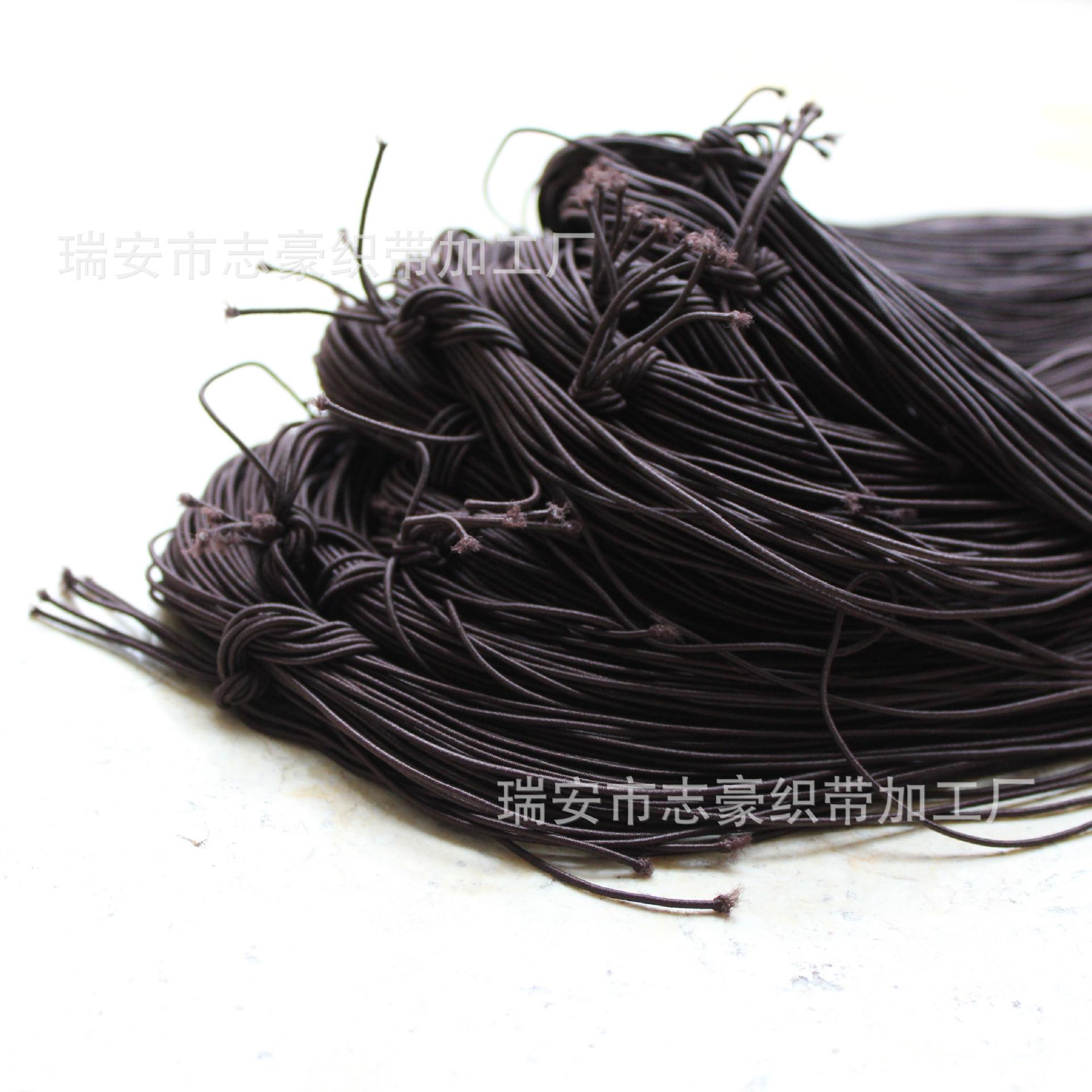 1.2MM 包芯弹力织带圆橡皮筋文玩佛珠手链绳儿童 串珠线 吊牌绳