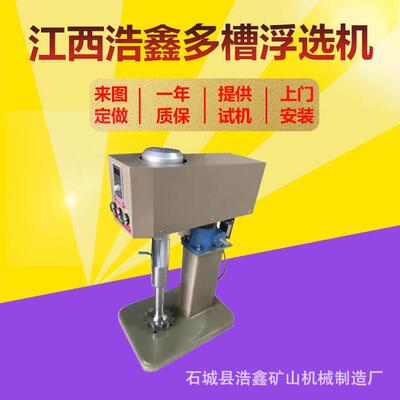 小型实验室多槽浮选机XFD-12变频充气选矿试验浮选机金铜矿浮选机