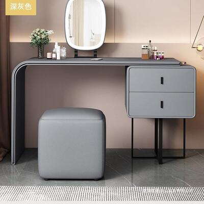 意实木轻奢梳妆卧室高式档储现代简DOS约化妆台桌收纳物一体化妆