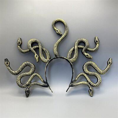 Halloween Terrifying Snake Maiden Medusa Headwear Headbands