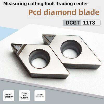 数控刀片菱形55度进口Pcd金刚石铝铜开槽片金刚石刀颗粒Dcmt11T30