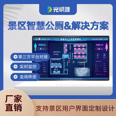 景区智慧公厕 公共厕所 解决方案 智能 显示屏 智慧