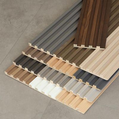 实木格栅板小长城板凹凸形护墙板电视背景墙隔删搁珊木饰面装饰板