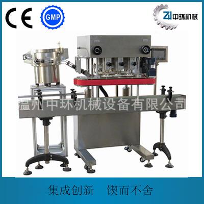 全自动直列式旋盖机 多功能真空灌装旋盖机