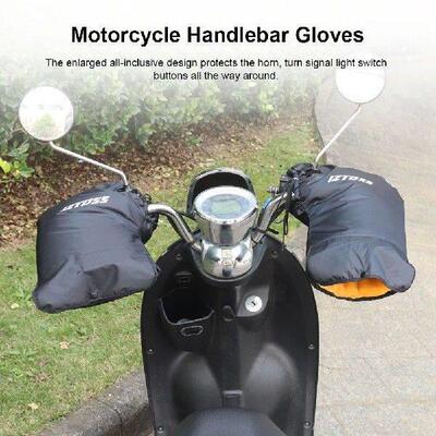 Motorcycle Scooter Warm Handlebar Muff Thick Thermal Cover