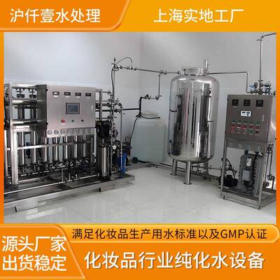 5吨化妆品水处理设备EDI水器医药纯化水双级反渗透高盐去除率