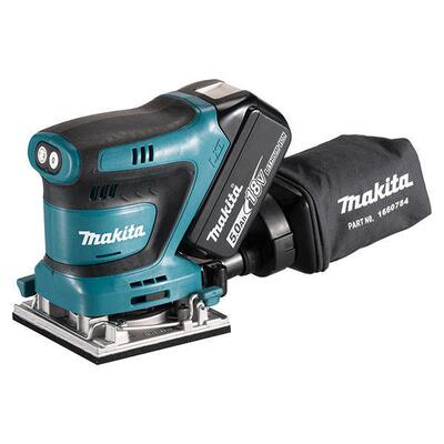makita牧田锂电砂纸机DBO482家具木工打磨砂方砂DBO480充电砂光机