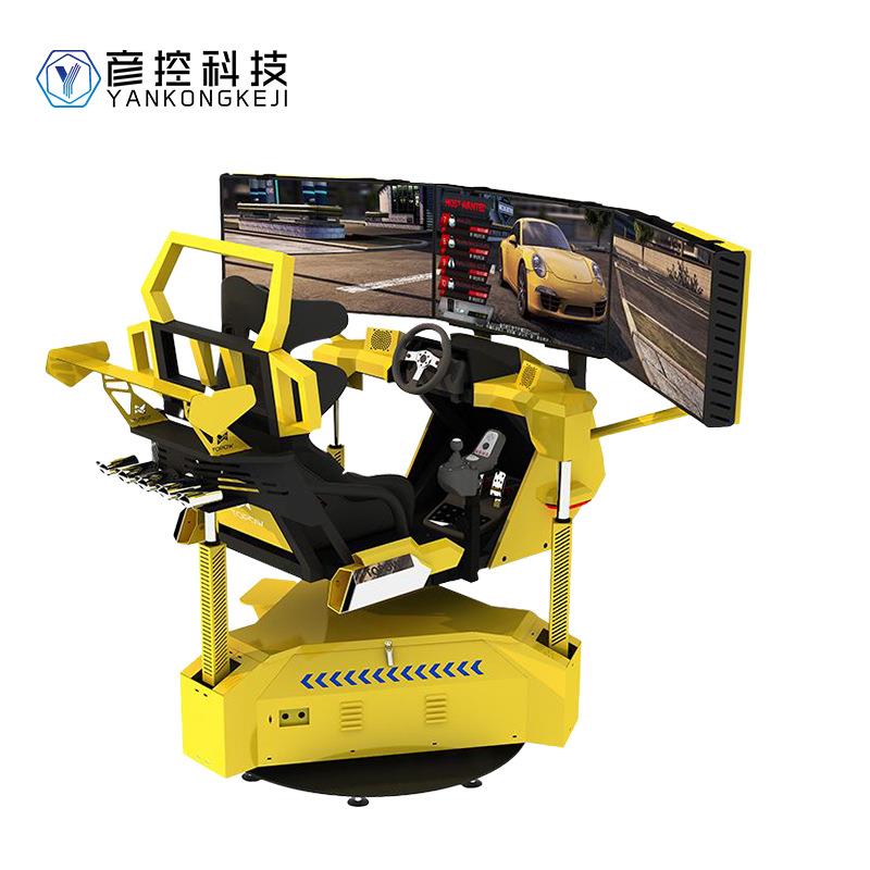 vr设备体感驾驶六轴三屏赛车六自由度运动平台游乐场商用电玩城