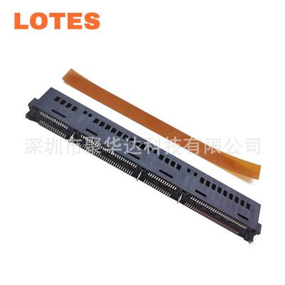 LOTES 原厂连接器EDSFF GEN-Z 4C+直立式贴片型母座168P 不带外壳