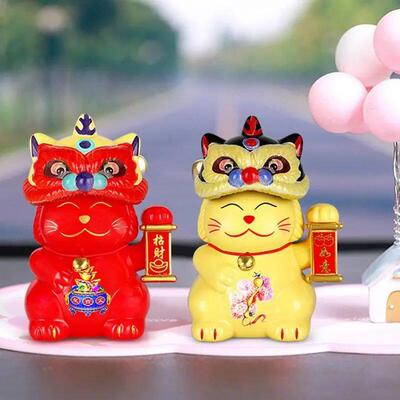 Lucky Cats Decoration Cute White Beckoning Cat Welcoming Cat