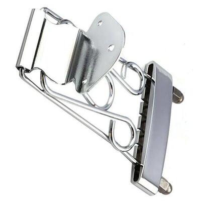 Guitar 6 335 6 String Guitar Tailpiece Silver Zinc Wired