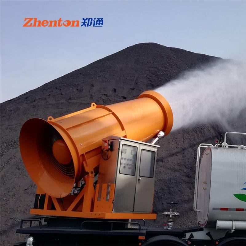 伴大型沙场高压喷雾尘设备 防冻加热 静8风射程全自动ZT-800型降