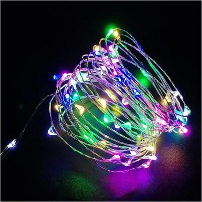 LED Fairy Lights Button Battery Light String Christmas Weddi