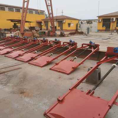 封铸铁门水闸库沟渠截拦双向止水污水处理镶铜密机门一88190体铸