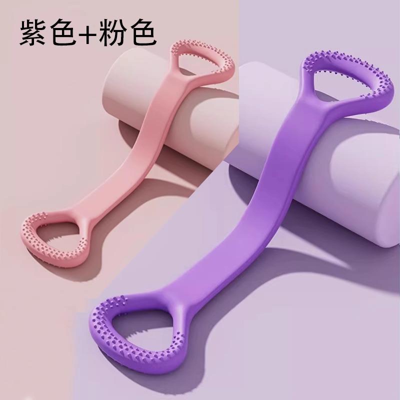 正品弹拉力器背伸部拉力训练绳开器材神器拉瑜伽力开肩身家用健8