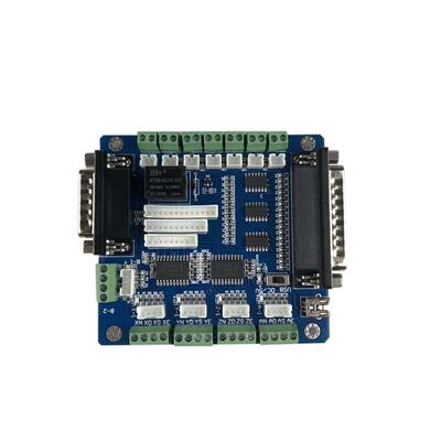 MACH3 雕刻机接口板 5轴步进电机控制板 cnc 接口板