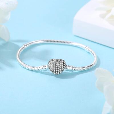 Original 925 Sterling Silver Bracelets Bangles Crystal Ball