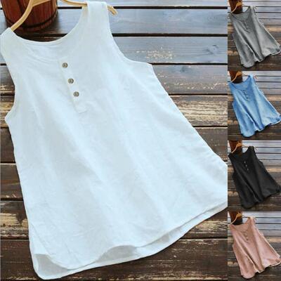Cotton and linen vest shirt for women 背心棉麻衬衣女