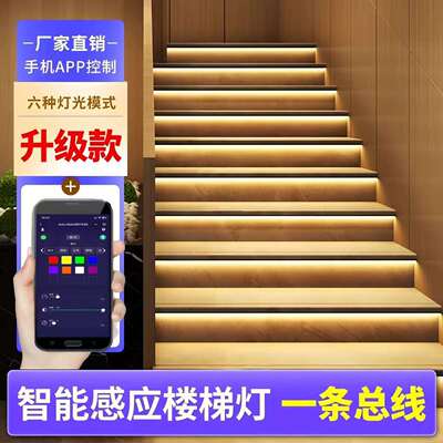 led楼梯踏步灯21步全套成品免布线LT-8888（主机+电源+感应+灯）